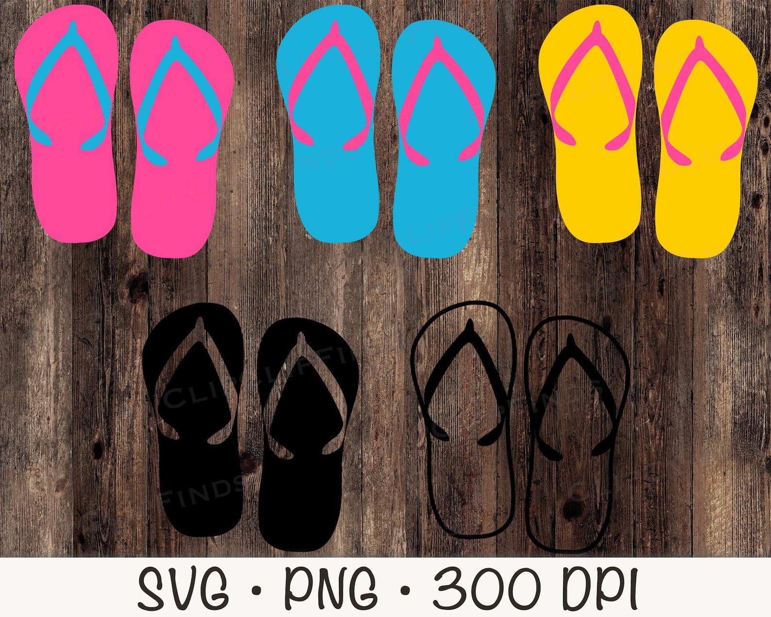Flip Flop SVG, Sandals Outline, Flip Flip Clipart, Flip Flop Vector Cut ...