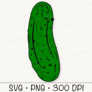 Pickle SVG Vector Cut File and PNG Transparent Background Clip Art ...