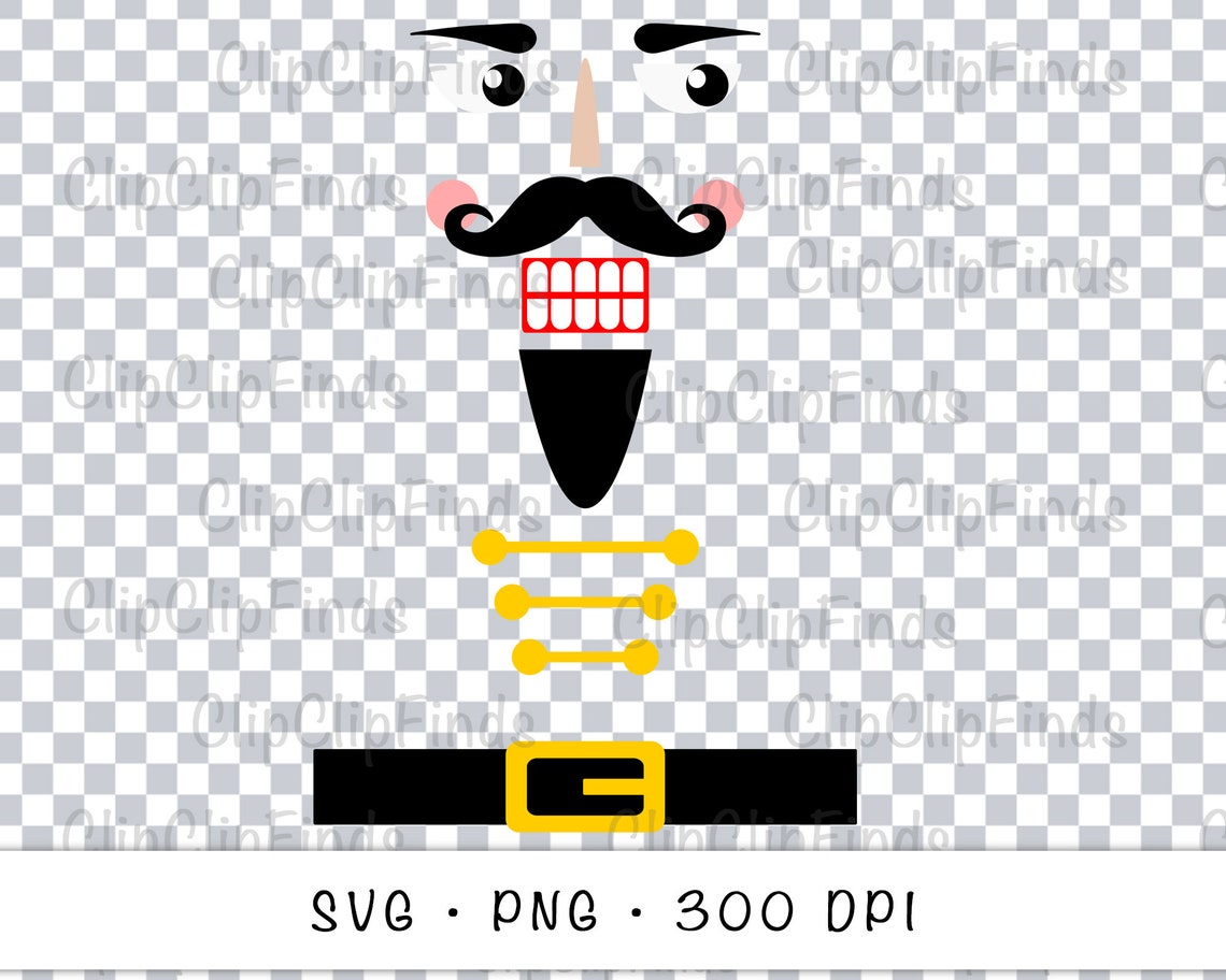 Nutcracker Face SVG Vector Cut File and PNG Transparent - Etsy UK