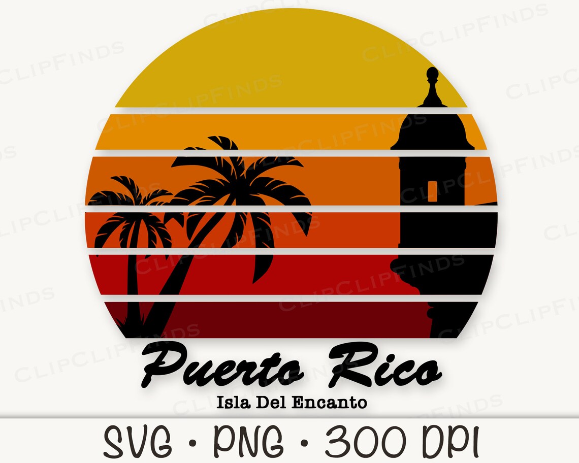 El Morro Puerto Rico SVG: Vector Cut File (digital Download) - Etsy