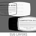 Composition Notebook Label, SVG, PNG, Instant Digital Download - Etsy