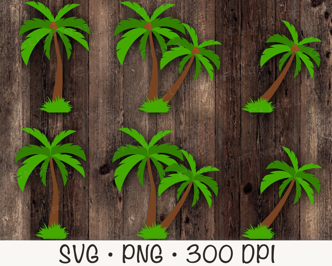 Buy Coconut Palm Tree, SVG PNG, Instant Digital Download Online in ...