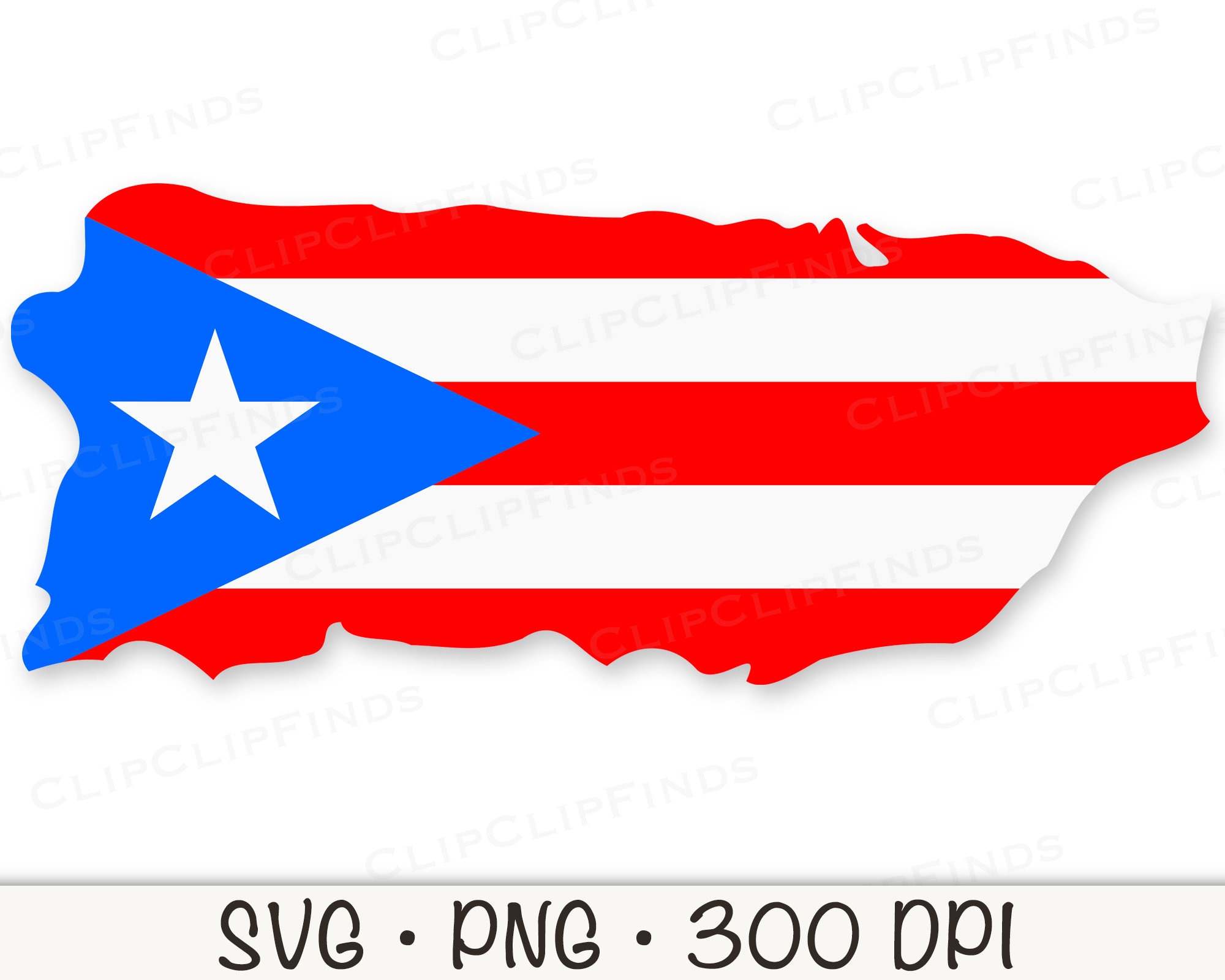 Puerto Rico SVG Bandera de Puerto Rico Mapa de la isla de - Etsy España