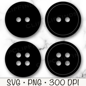 Button SVG, Button PNG, Button Clipart, Sewing Button, Button ...