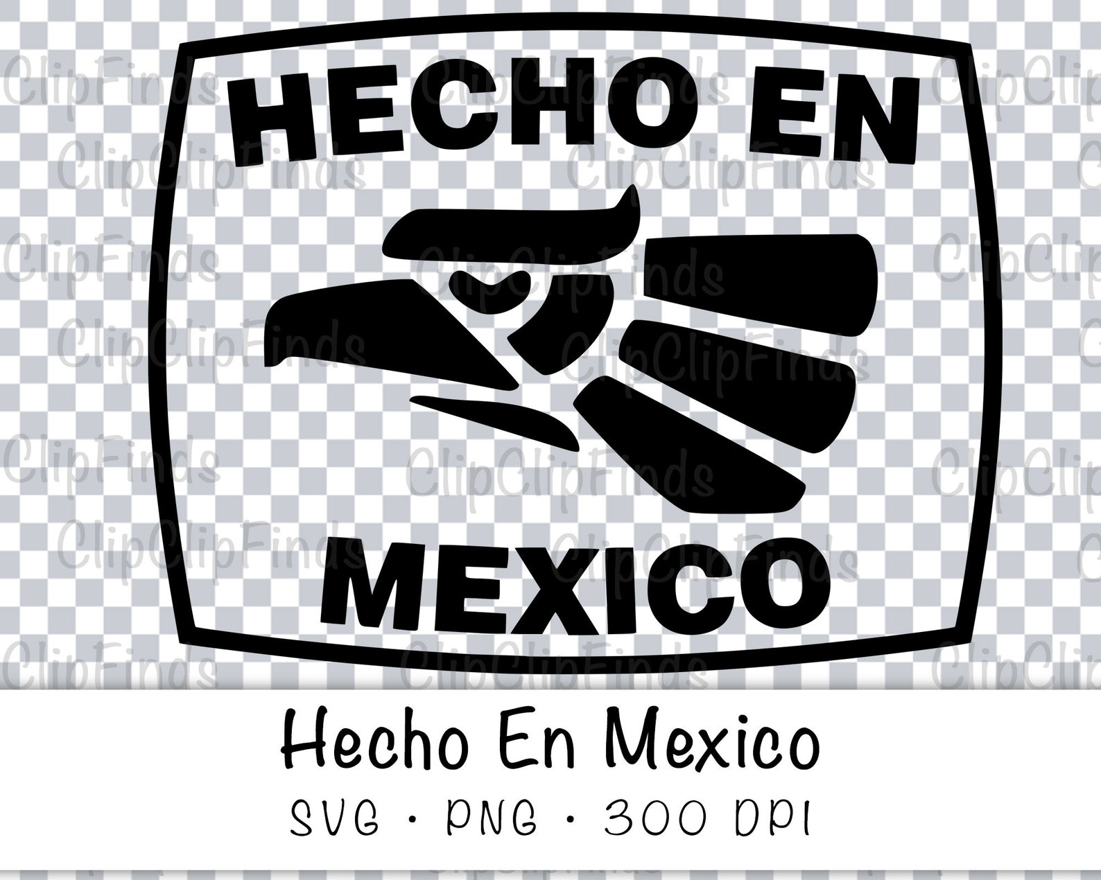 Hecho En Mexico SVG Vector Cut File and PNG Transparent - Etsy Israel
