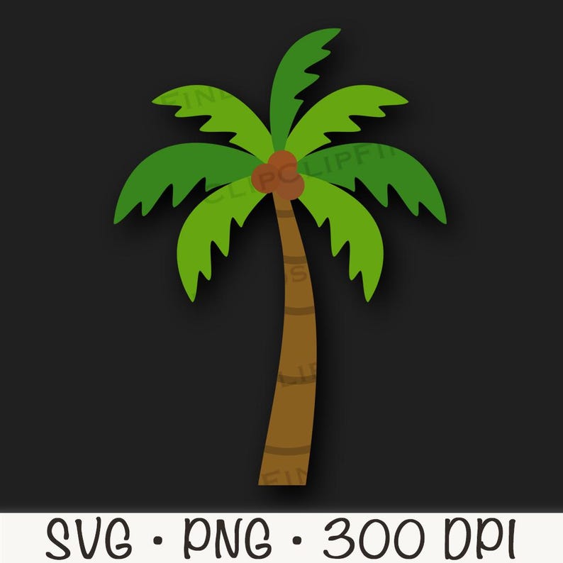 Palm Tree SVG, Palm Tree PNG, Coconut Tree Clipart, Tropical Tree ...