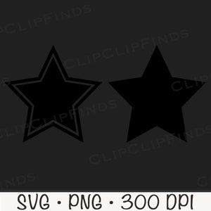 Star SVG, Star Outline, Star Silhouette, Star PNG, Star Vector File ...