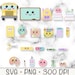 Cute School Supplies Clipart, Pastel Kawaii School Classroom PNG ...
