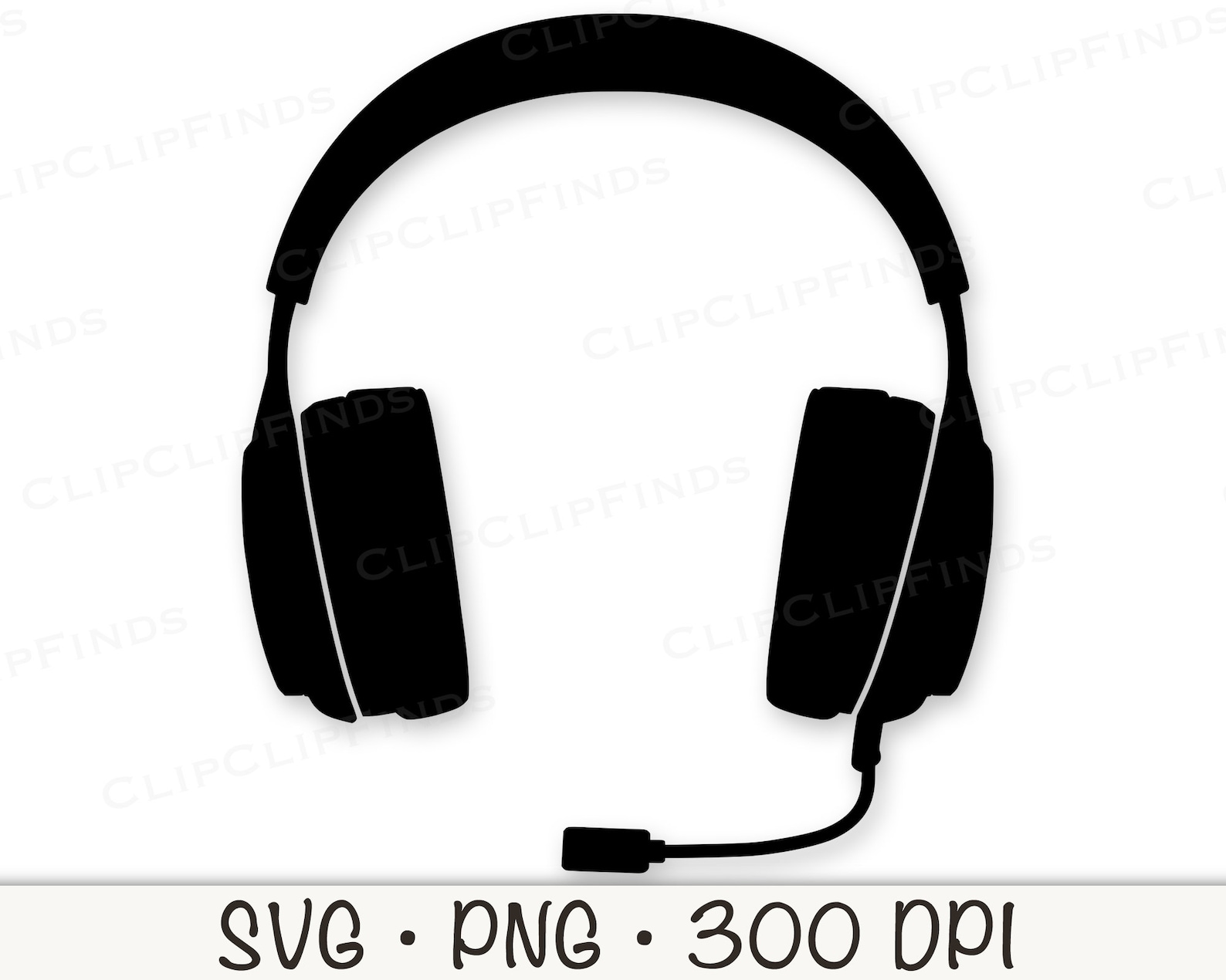 Gaming Headset Earphones SVG Vector Cut File and PNG - Etsy