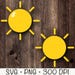 Simple Sun SVG, Minimalist Sun PNG, Sun Icon, Sun Clipart, Sun With ...