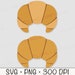 Croissant SVG, Croissant Clipart, Croissant PNG, Pastry, Bread, Digital ...