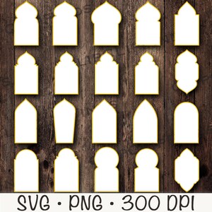 Mediterranean Border Frames SVG, Arabic Frames, Moroccan Frames ...