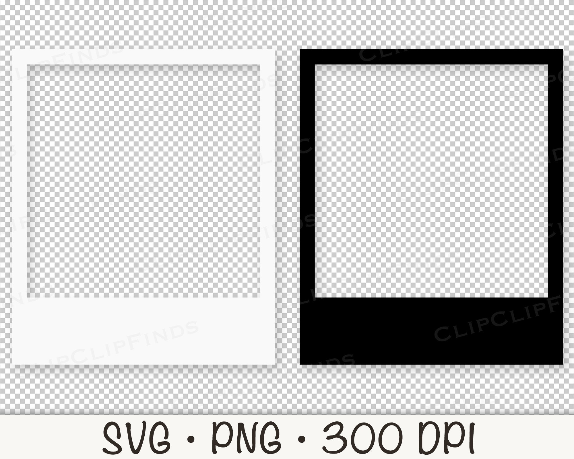 Retro Picture Frames SVG PNG Black and White Picture Frames - Etsy Canada