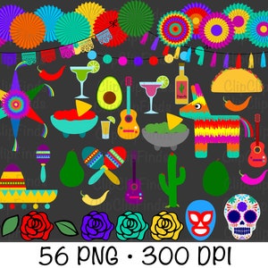 Mexican Clip Art Mexican Fiesta Clip Art Bundle Cinco De - Etsy Canada