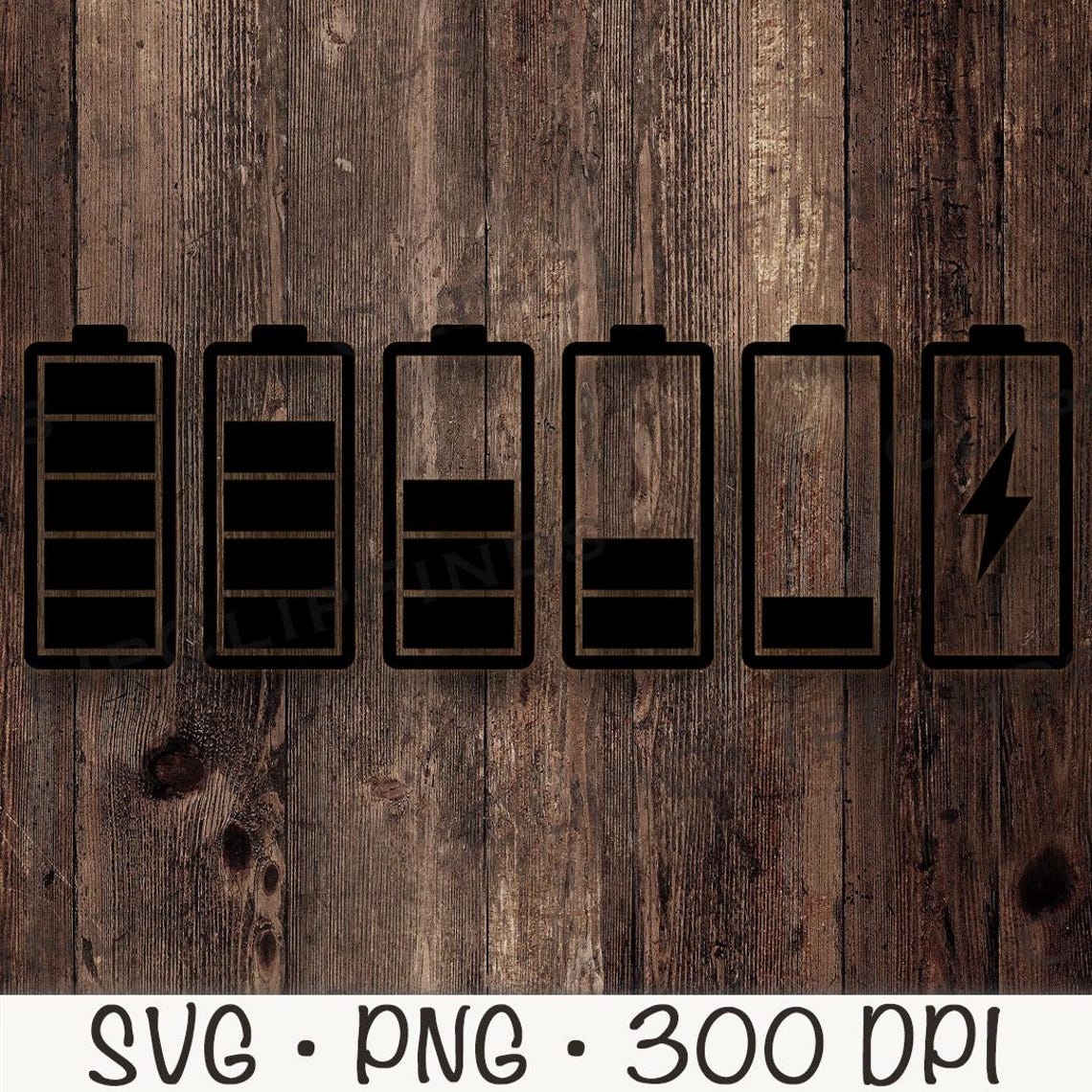 Battery SVG, Battery Life SVG, Battery Silhouette, Battery Bundle Pack ...