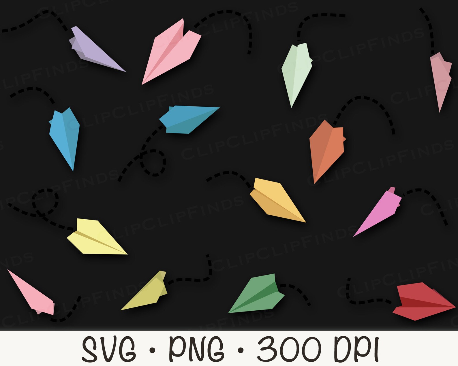 Paper Plane SVG Paper Plane Clipart Flying Planes With - Etsy