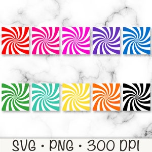 Swirl Digital Paper, Starburst Digital Paper SVG, PNG, Sunburst ...