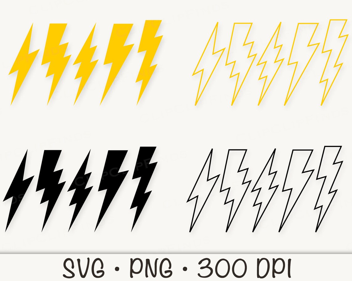 Donner SVG Blitz SVG Donnerschlag SVG Retro Blitzschlag - Etsy.de