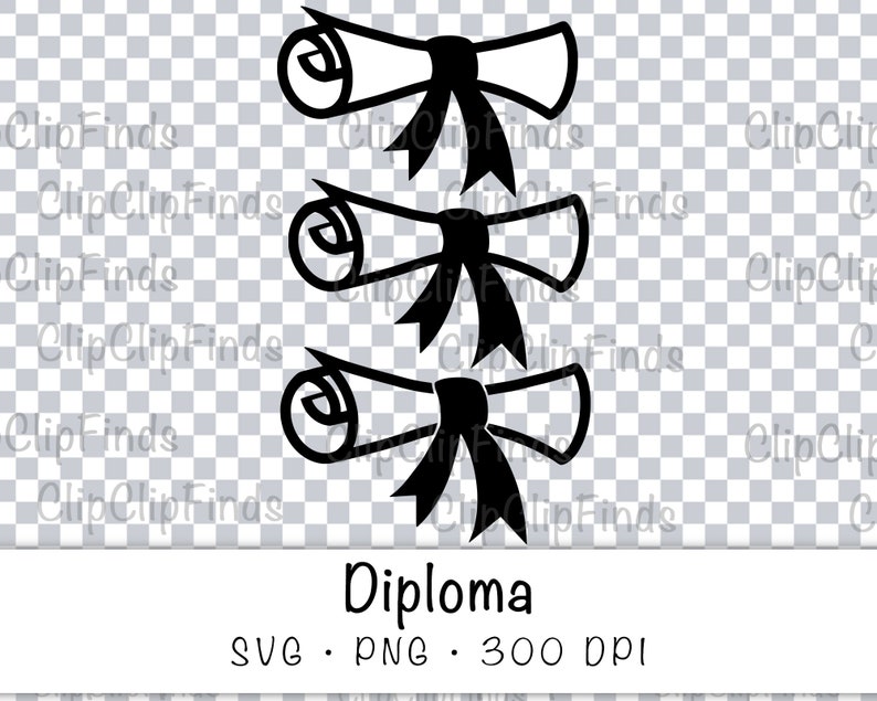 Graduation Certificate Diploma SVG Vector Cut File and PNG - Etsy