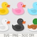 Rubber Duck Ducky Baby Duck Pack SVG Vector Cut File and PNG - Etsy