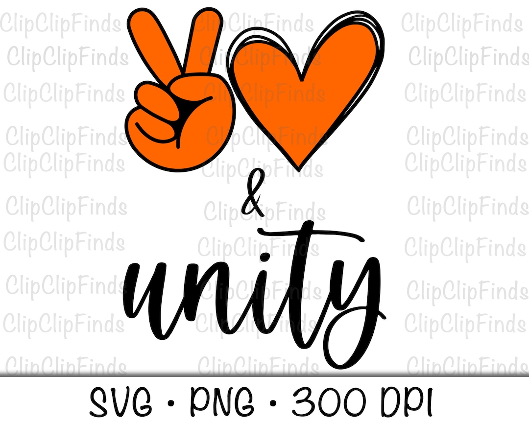 Unity Day SVG Vector Cut File and PNG Transparent Background Clip Art ...