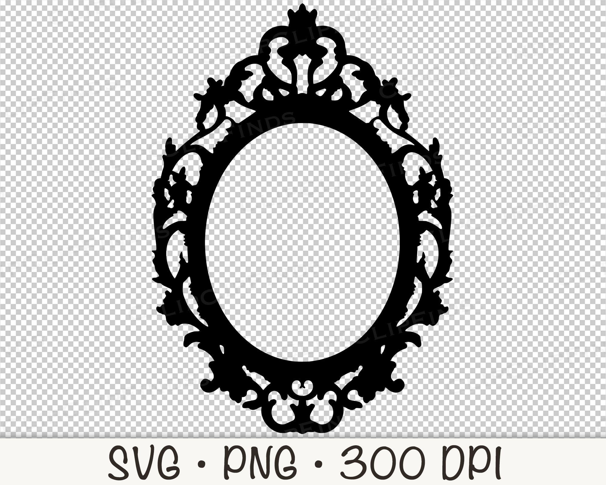 Vintage Oval Frame Png