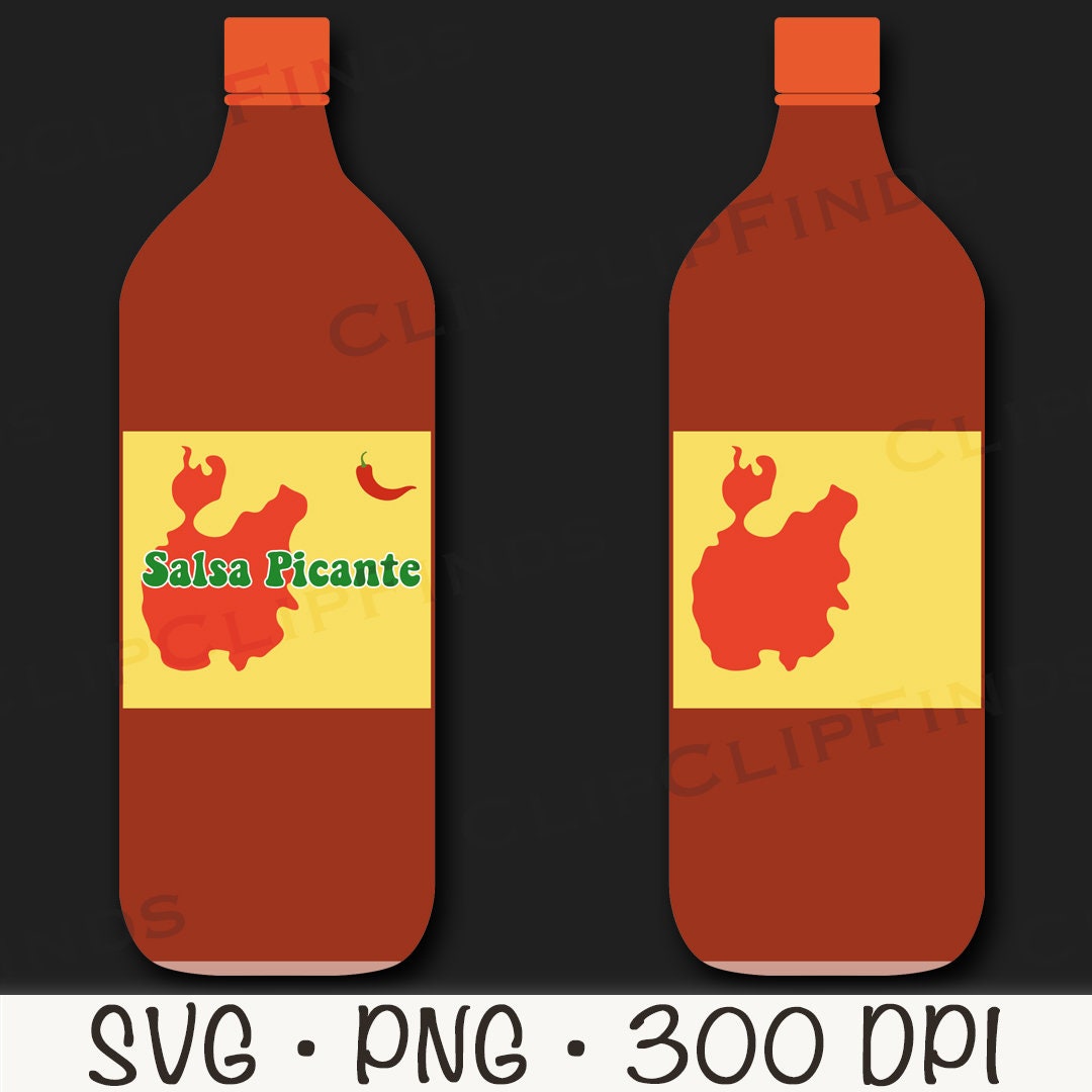 Hot Sauce SVG, Hot Sauce PNG, Hot Sauce Clip Art, Mexican Hot Sauce ...