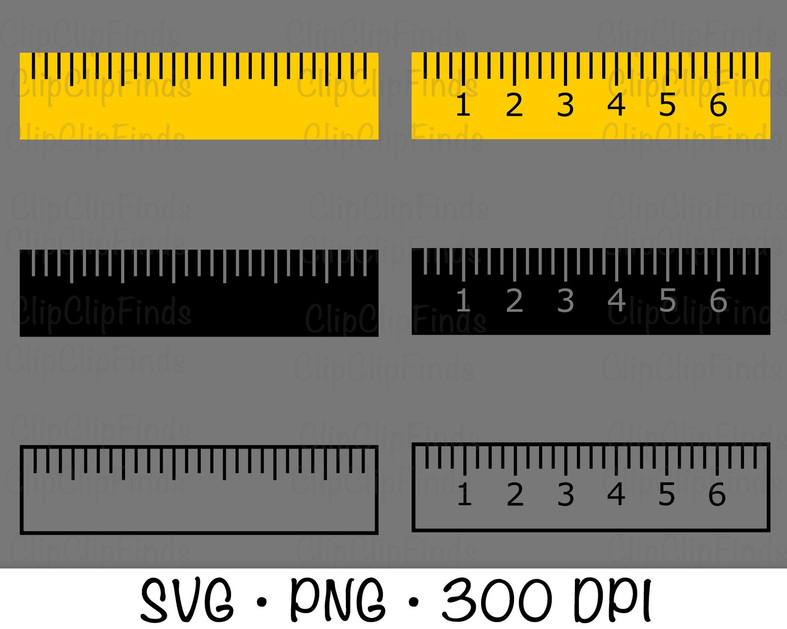 Ruler SVG School Ruler Ruler Outline Teacher Student - Etsy