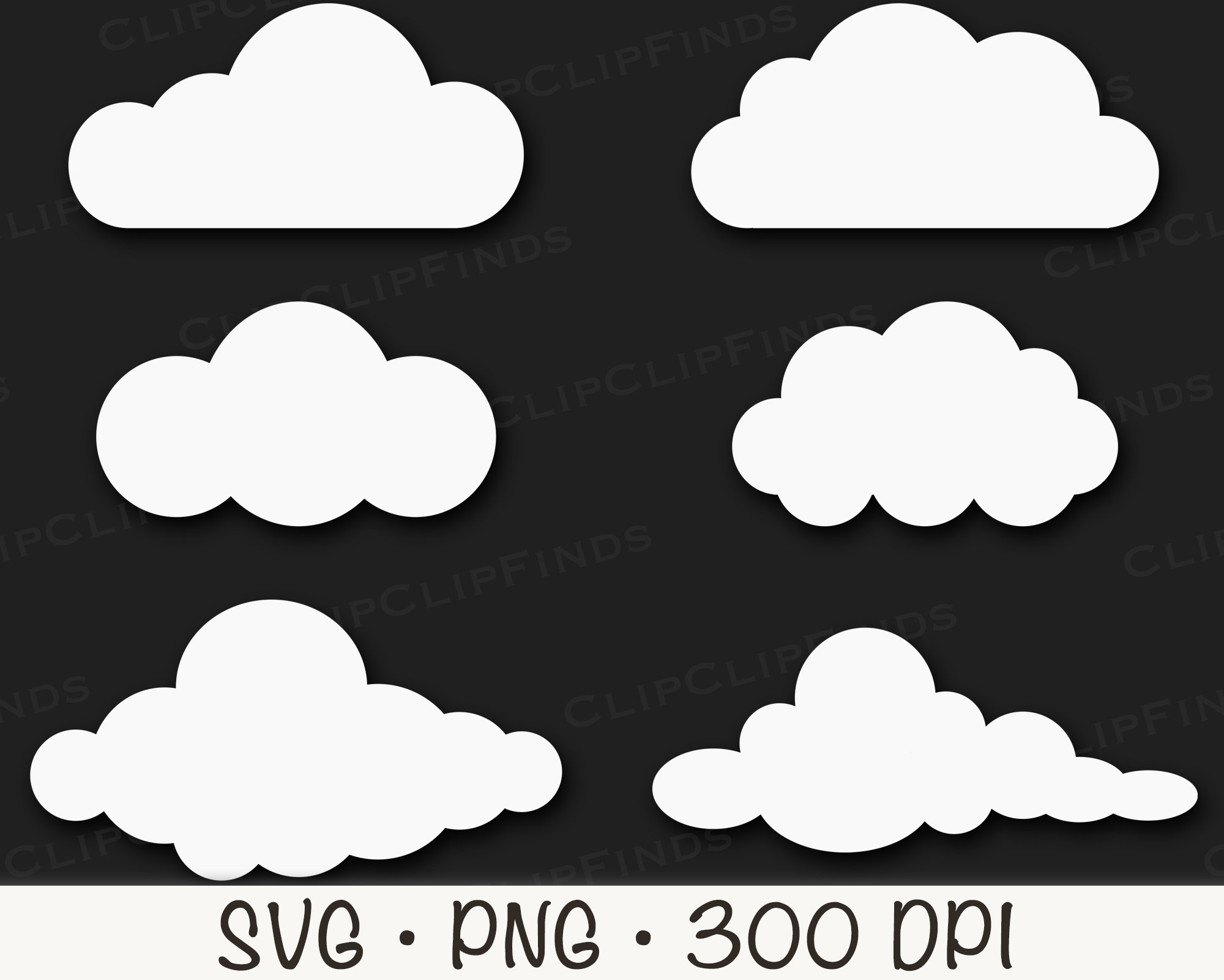 White Cloud Clip Art