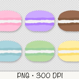 Macaron Bundle SVG Vector Cut File and PNG Transparent Background ...