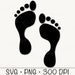 Foot Print SVG, Feet SVG, Feet Silhouette, Foot PNG, Foot Step ...