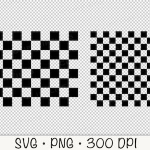 Seamless Checkerboard Pattern SVG, PNG, Transparent Background, Instant ...