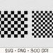 Seamless Checkerboard Pattern SVG, PNG, Transparent Background, Instant ...