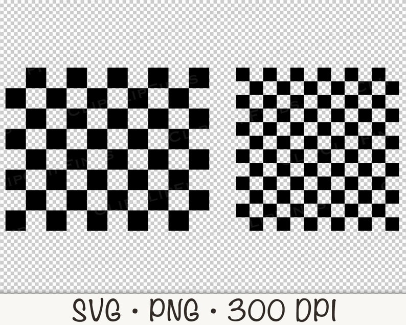 Seamless Checkerboard Pattern SVG, PNG, Transparent Background, Instant ...