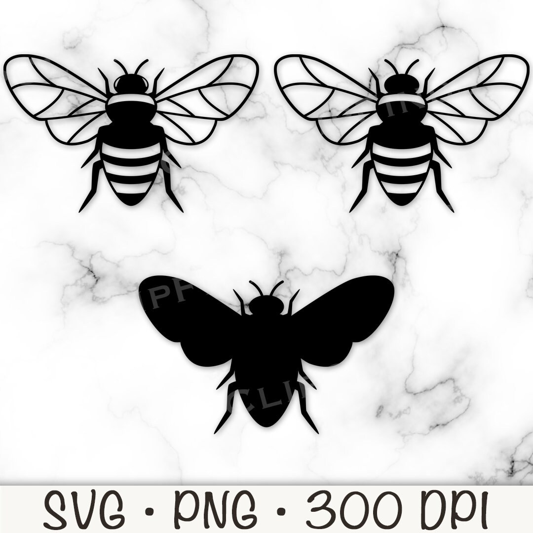 Bee SVG, Bee PNG, Bee Clipart, Honey Bee, Bee Bundle Pack, Bee ...