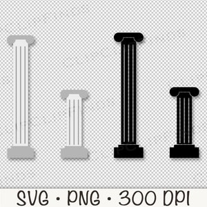 Pillar SVG, Pillar PNG, Pillar Silhouette, Column Clipart, Digital ...