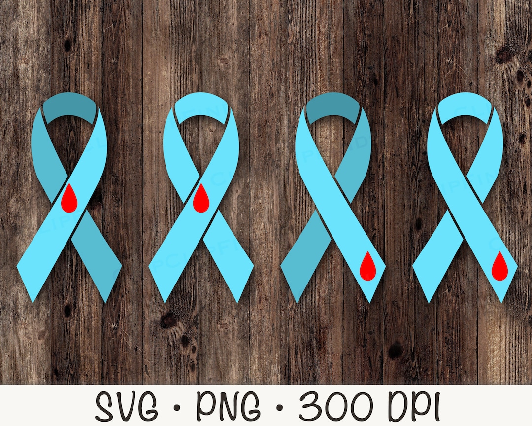 Diabetes Awareness Blue Ribbon Clipart: SVG, PNG (digital Download) - Etsy