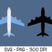 Airplane Airplane SVG Airplane PNG Plane Clip Art Blue - Etsy