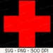 Red Cross SVG Vector Cut File and PNG Transparent Background ...