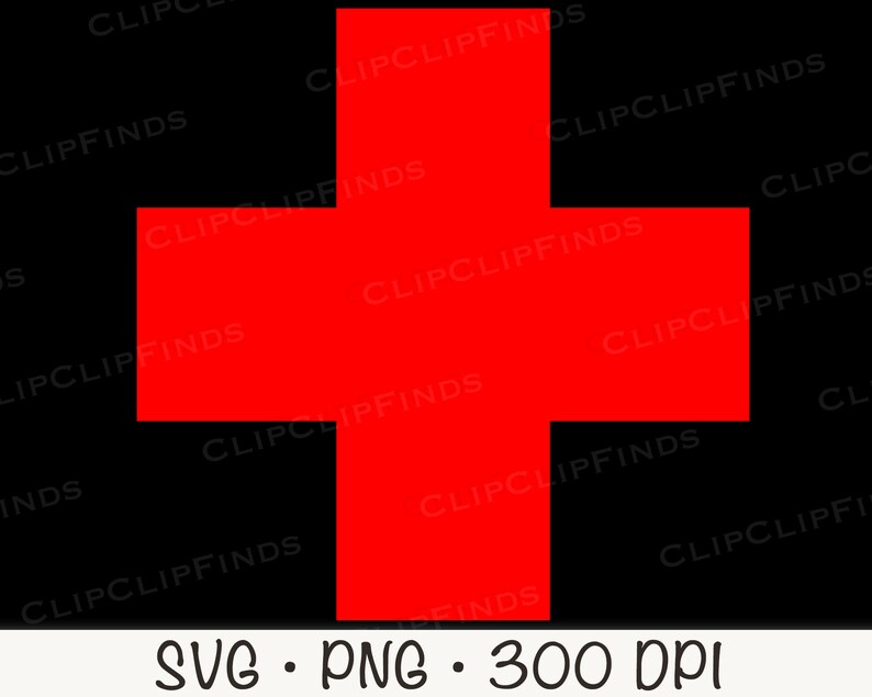 Red Cross SVG Vector Cut File and PNG Transparent Background - Etsy ...