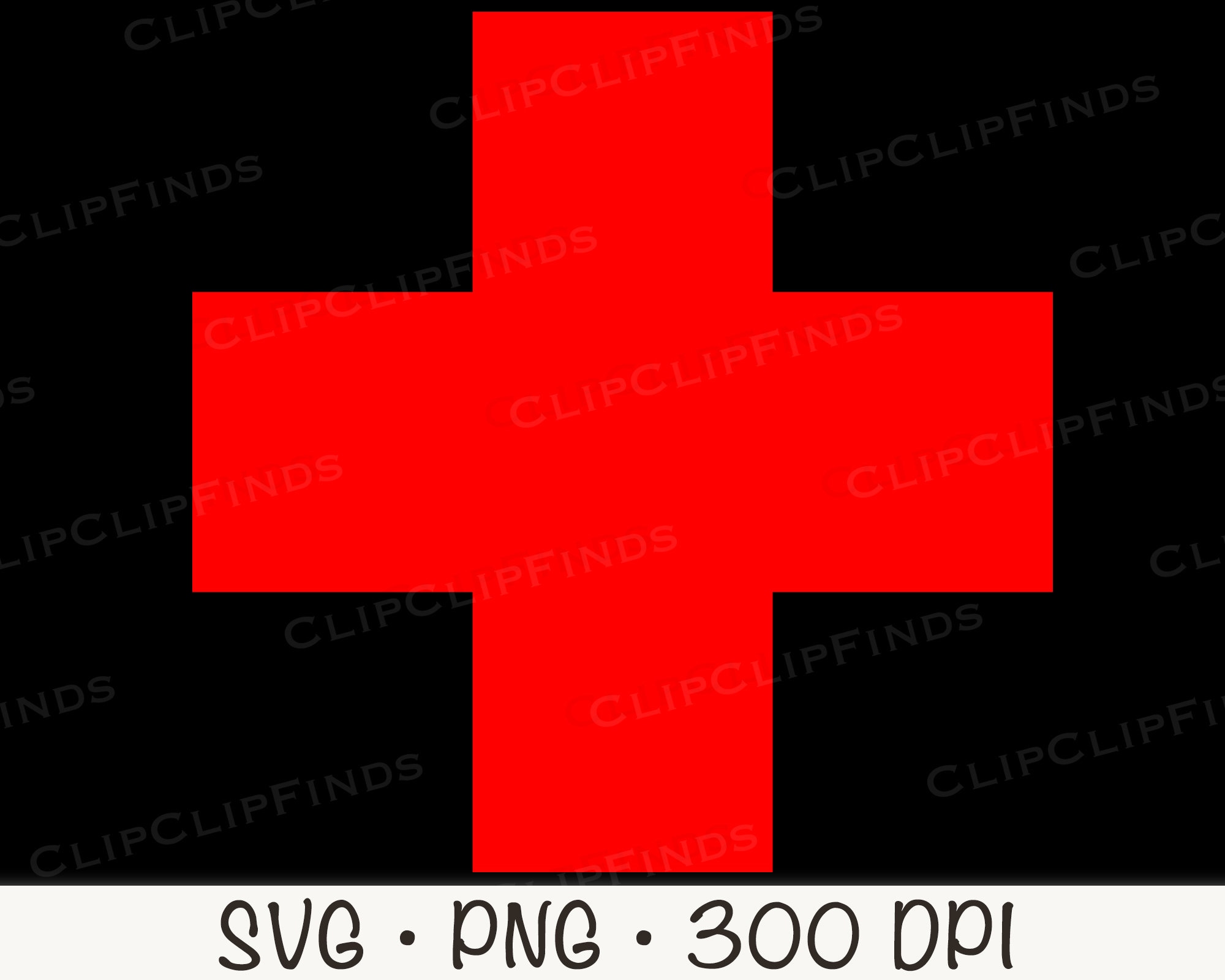 Red Cross SVG: Vector Cut File, PNG Clipart (digital Download) - Etsy ...
