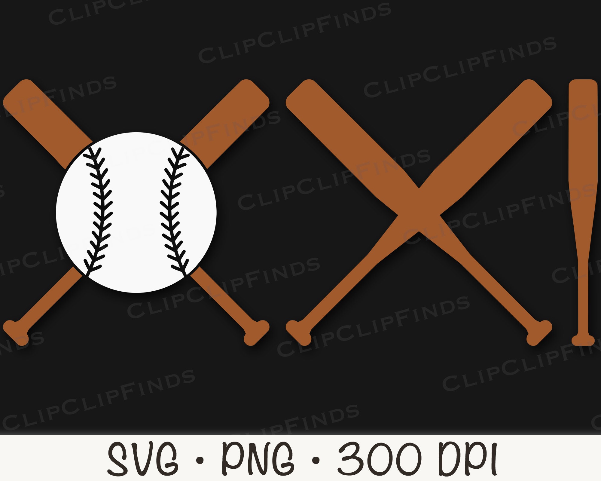 Crossed Bat With Baseball SVG Bat SVG Baseball Bat PNG - Etsy Canada