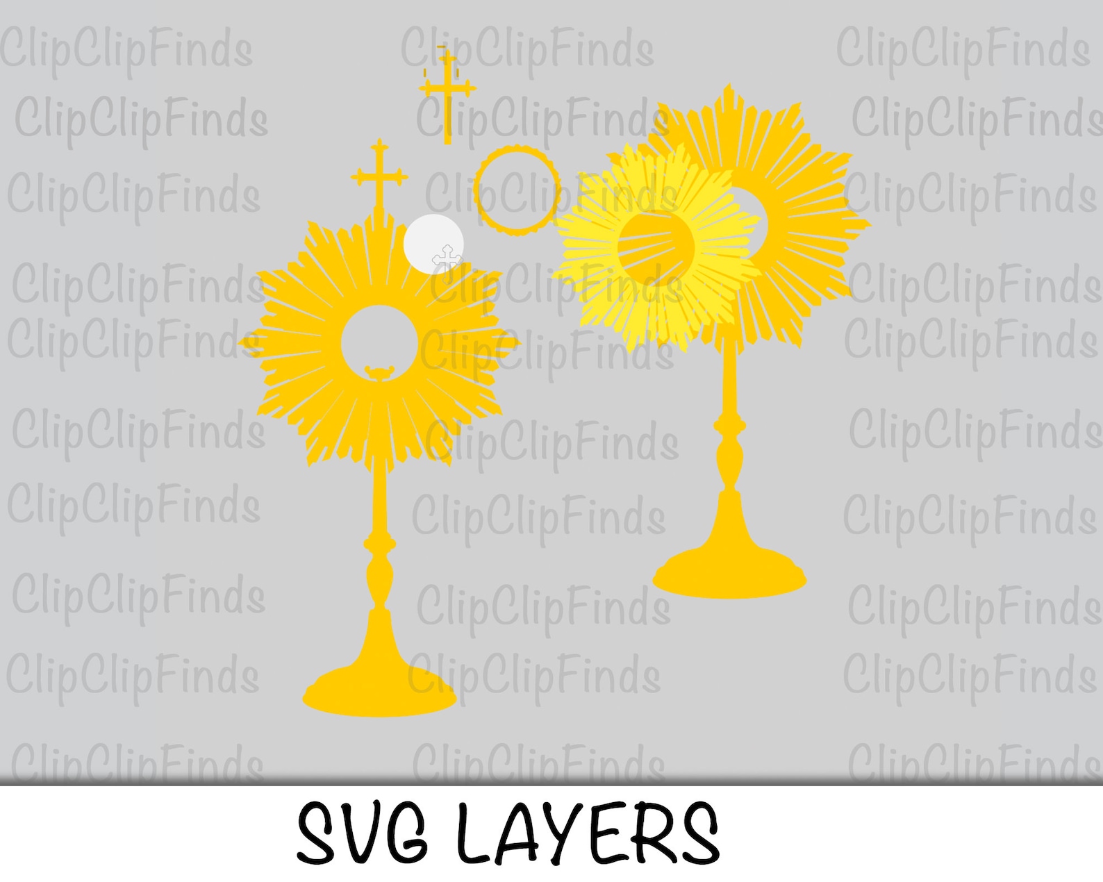 Monstrance Bundle, Eucharist, Body of Christ, SVG, PNG, Clip Art ...