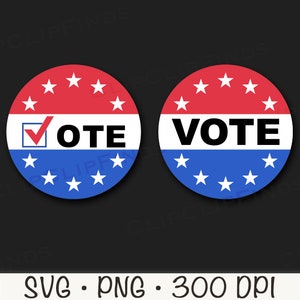 Vote SVG, Vote Circle PNG, Check Mark on Box, Political, Election ...