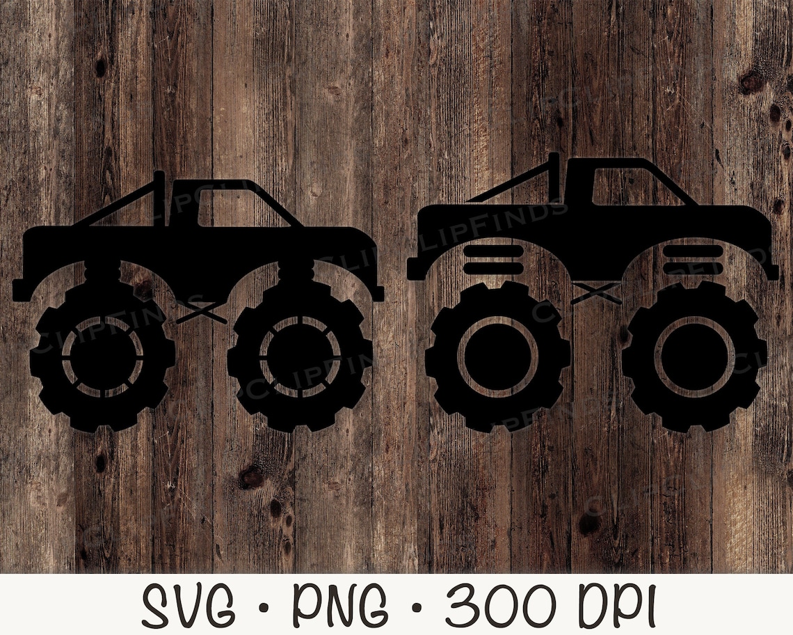 Monster Truck SVG Monster Truck PNG Vector Cut File - Etsy