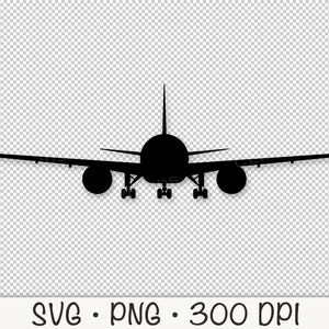 Airplane SVG: Vector Cut File, PNG Clipart (digital Download) - Etsy ...