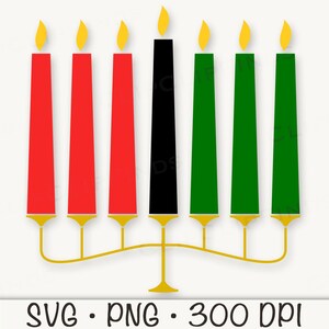 Kwanzaa Kinara, SVG Vector Cut File and PNG Transparent Background ...