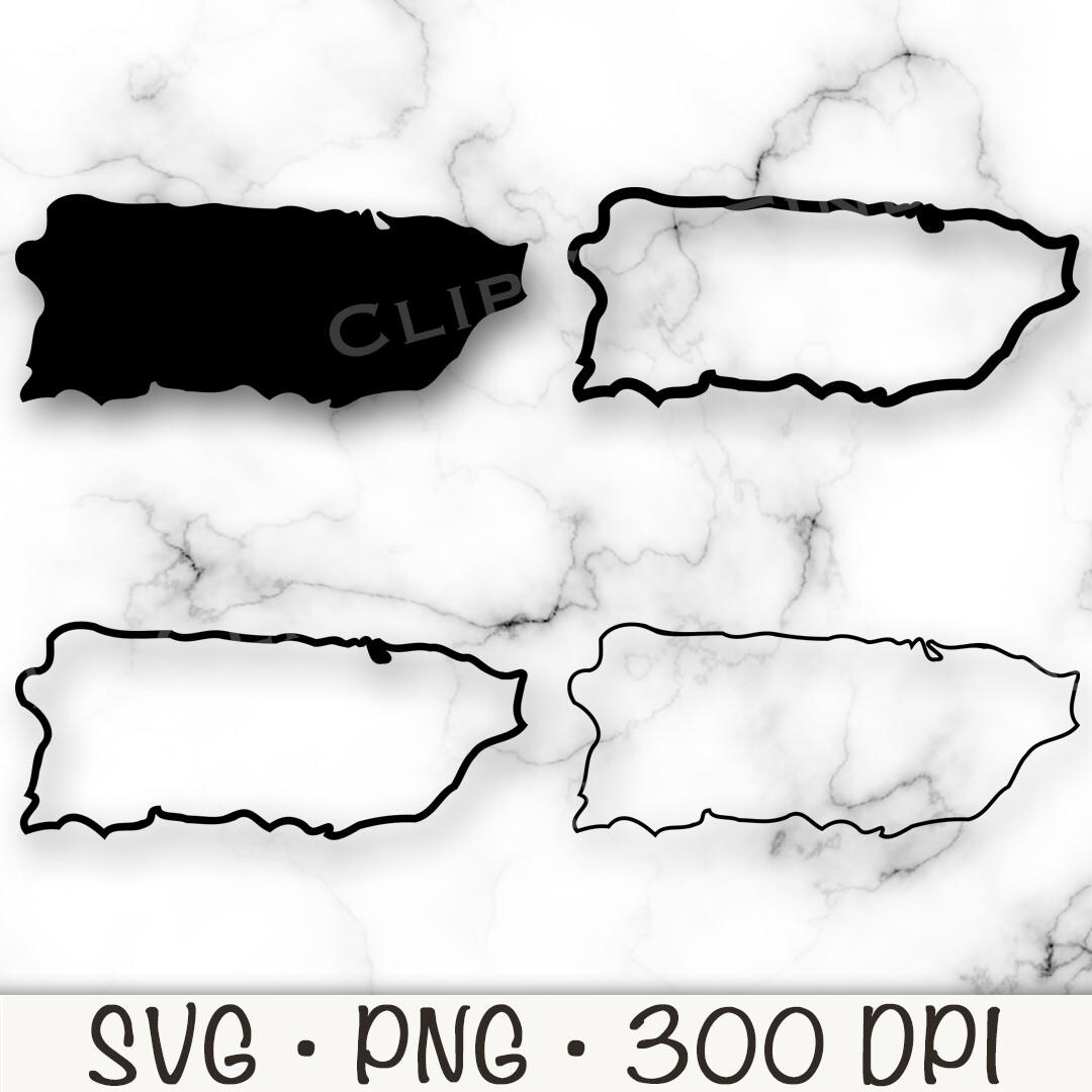 Puerto Rico SVG, Puerto Rico Map SVG, Puerto Rico PNG, Puerto Rico Map ...