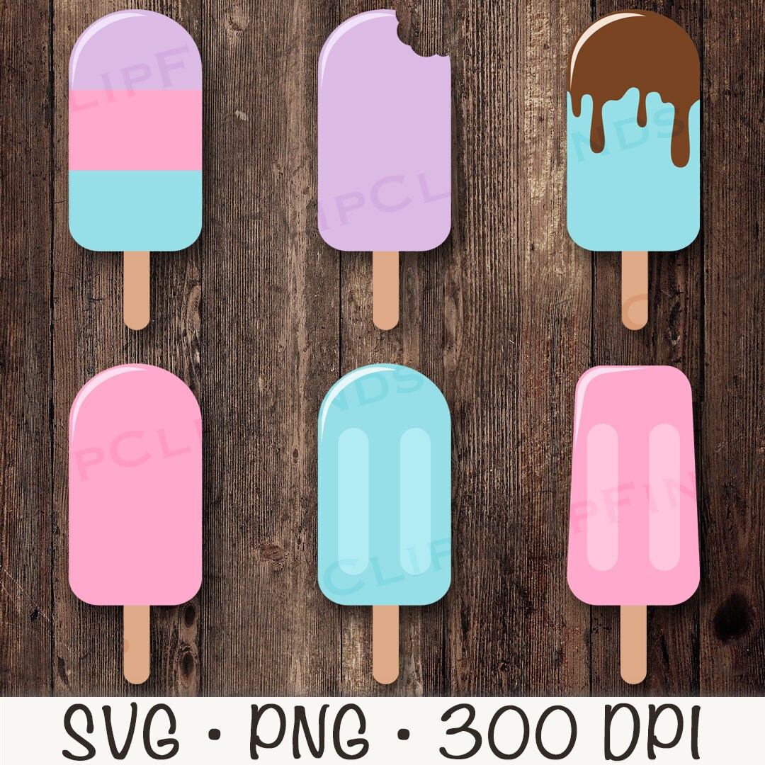 Popsicle Bundle, Popsicle SVG, Popsicle PNG, Popsicle Clipart, Cute ...