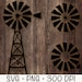 Windmill SVG, Windmill PNG, Farmhouse Windmill, Windmill Silhouette ...